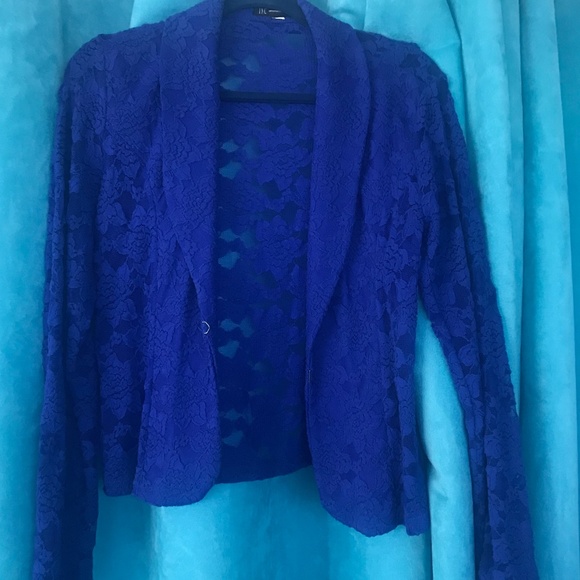 INC International Concepts | Jackets & Coats | Inc Blue Lace Jacket ...